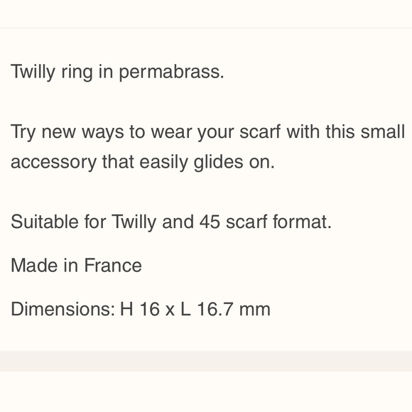 Hermes Accessories Hermes Mini Trio Twilly Ring Gold Poshmark